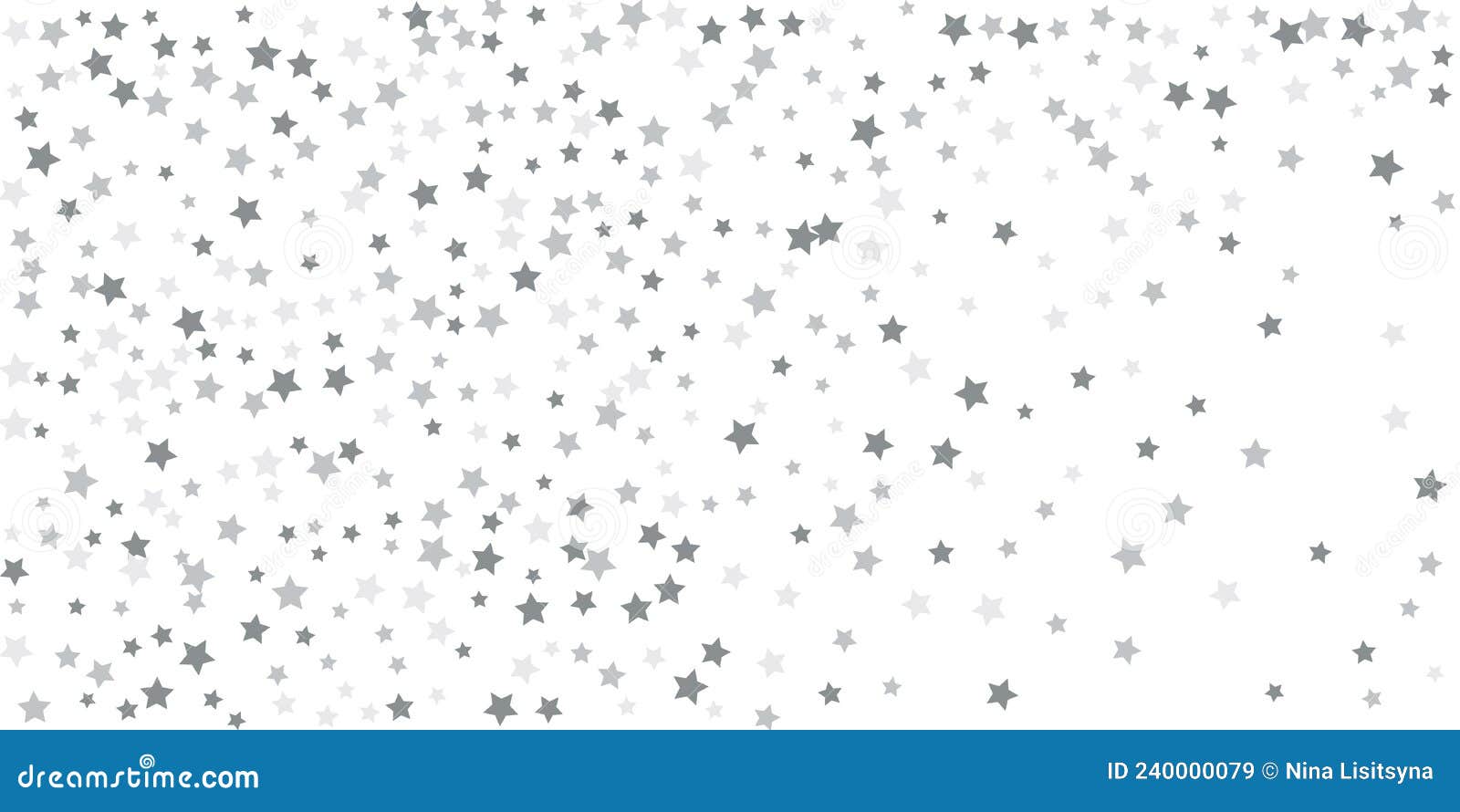 Silver Star Confetti. Falling Stock Vector - Illustration of ...