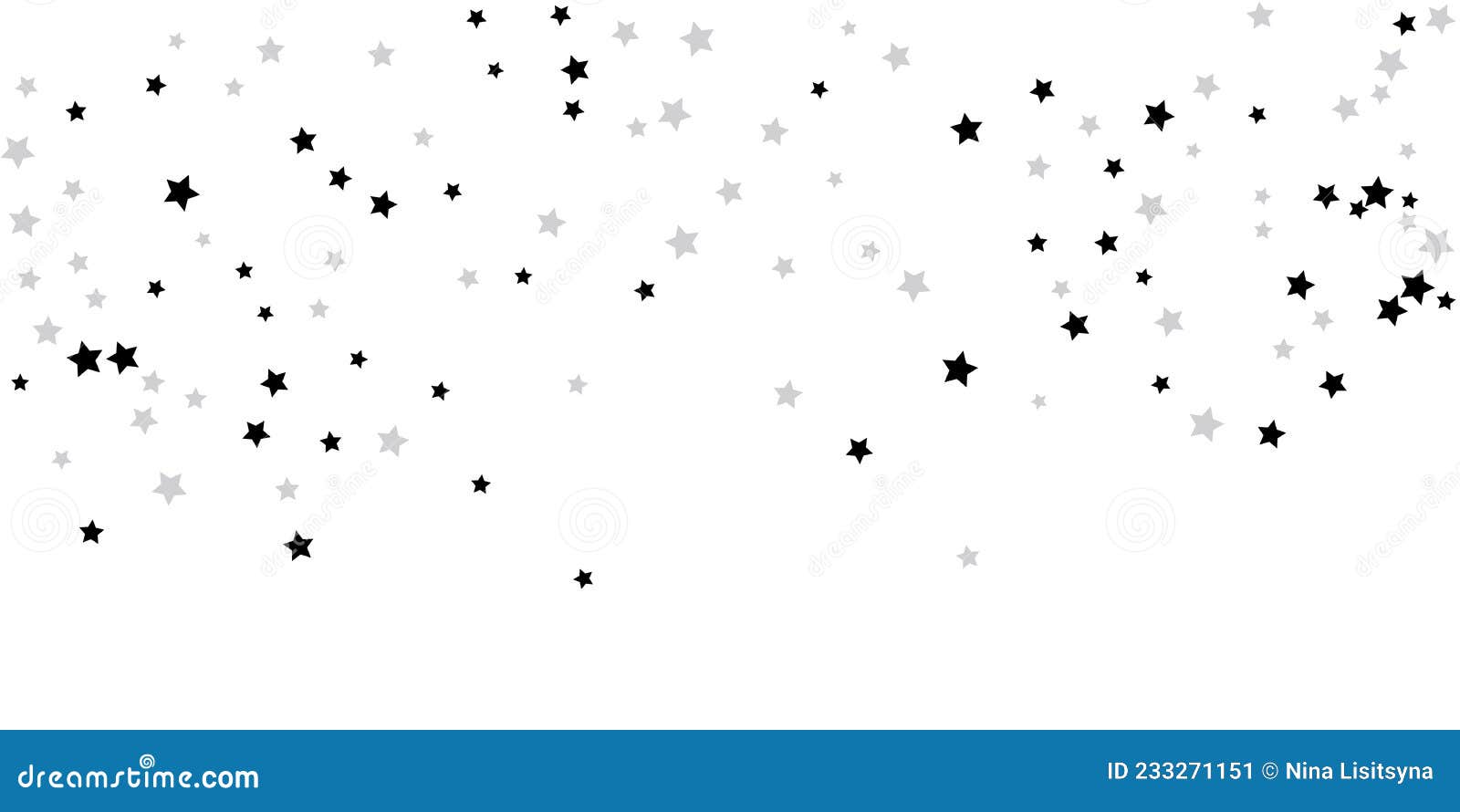 Silver Star Confetti Falling Stock Vector Illustration Of White