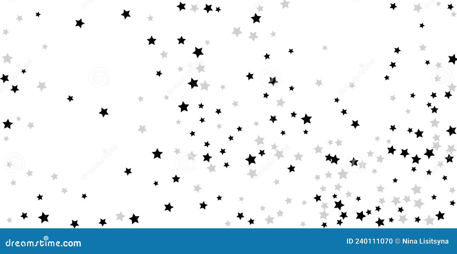 Silver Star Confetti Falling Stock Vector Illustration Of Golden
