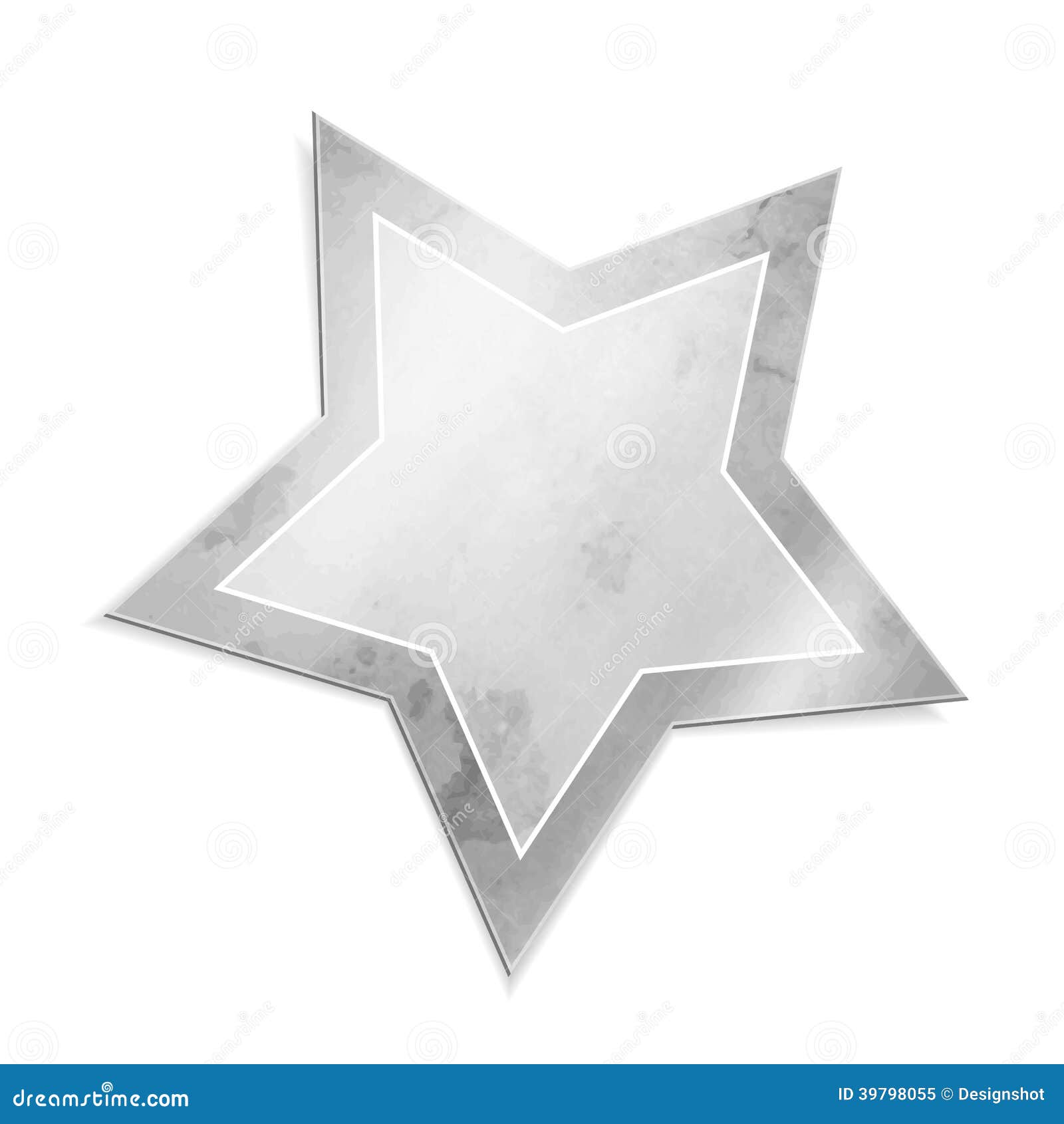 Silver star stock illustration. Illustration of metal - 39798055