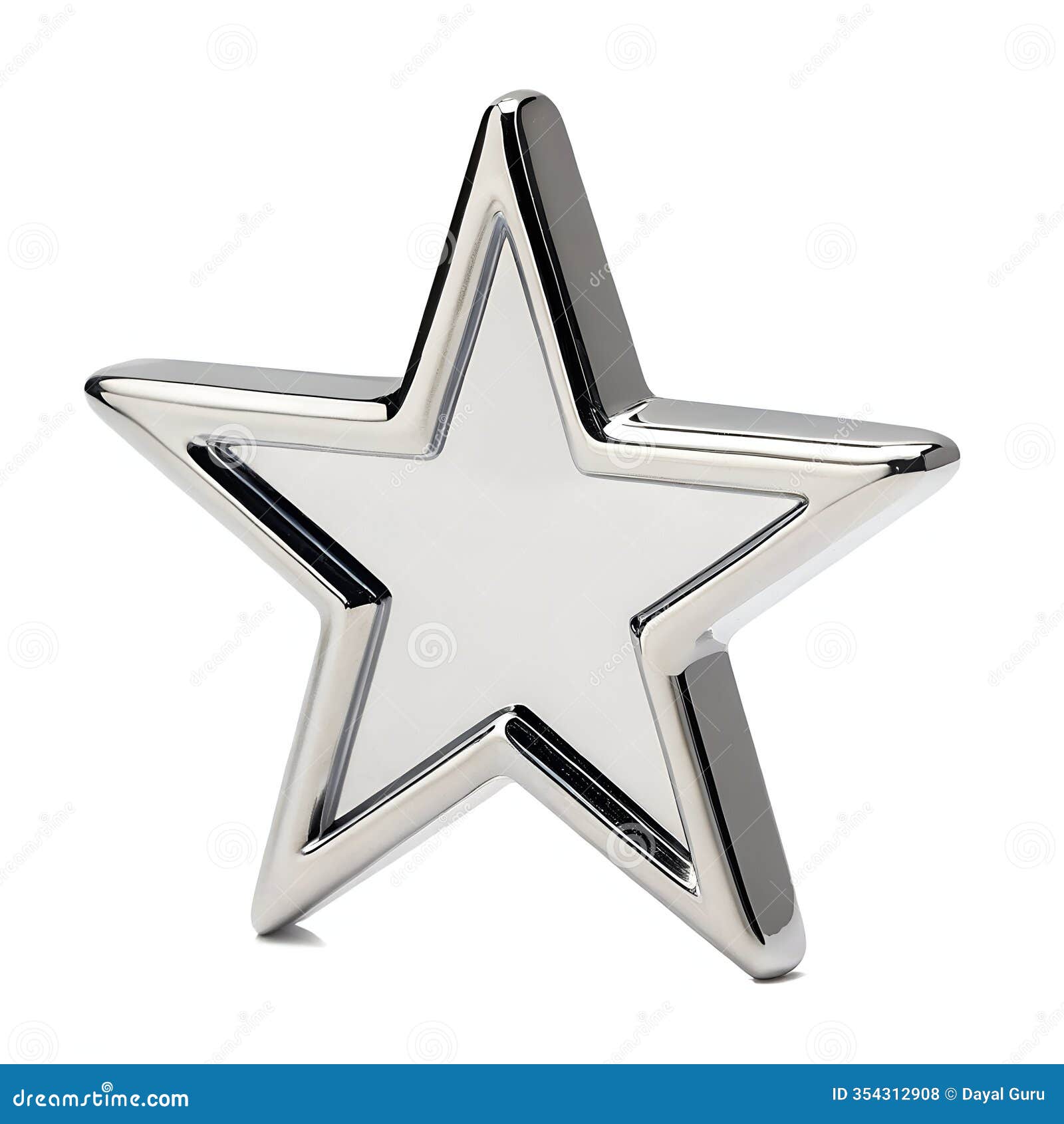 Silver Star Icon Isolated on White Background Stock Illustration ...