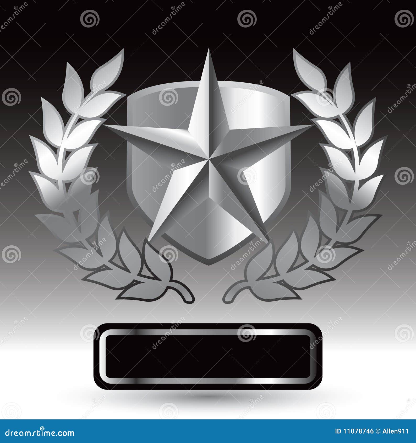 Silver Star Vector Banner. Silver Glitter . Template , Card, Vip ...