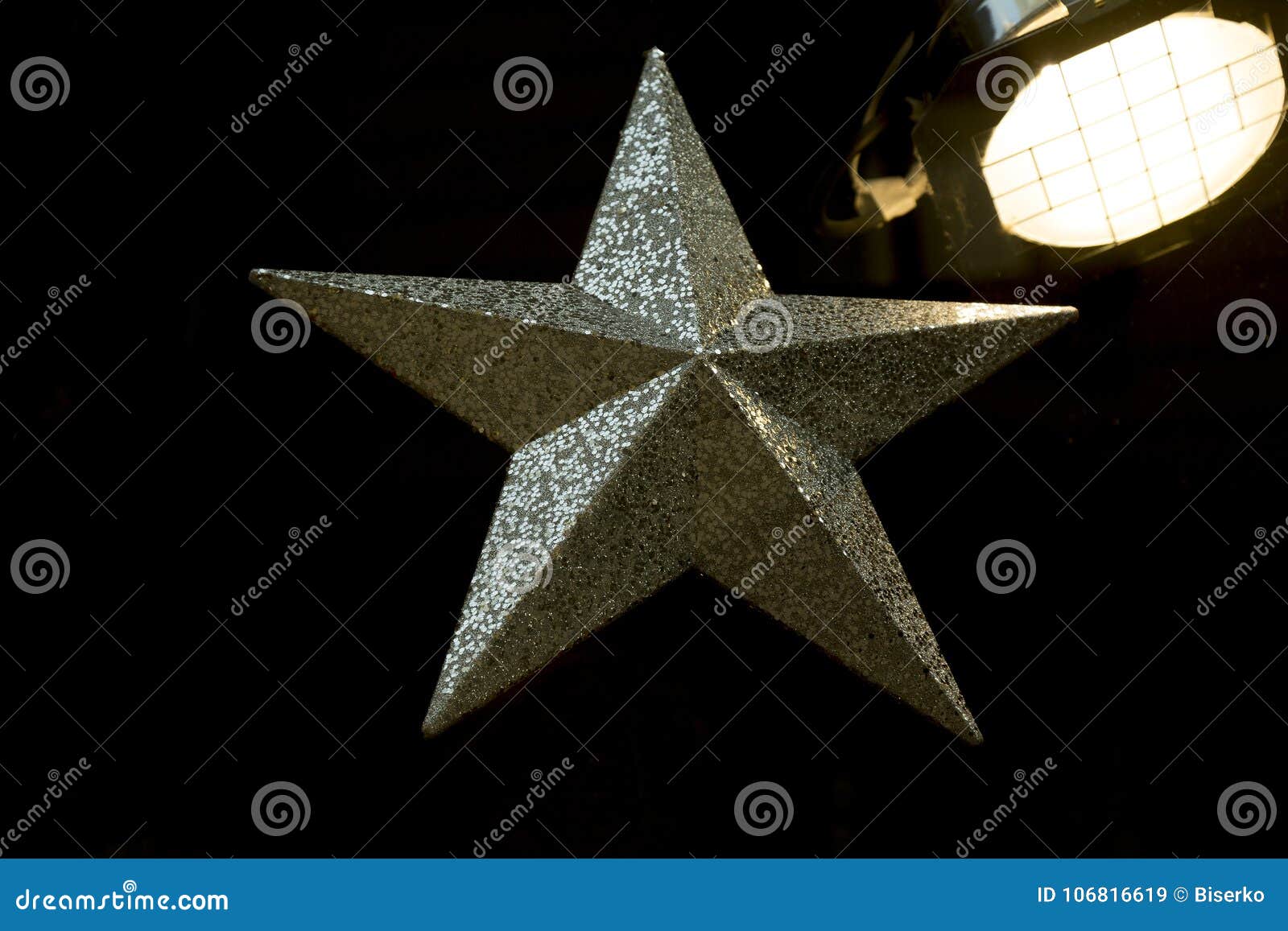 Silver Star and Stage Light Stock Image - Image of design, star: 106816619