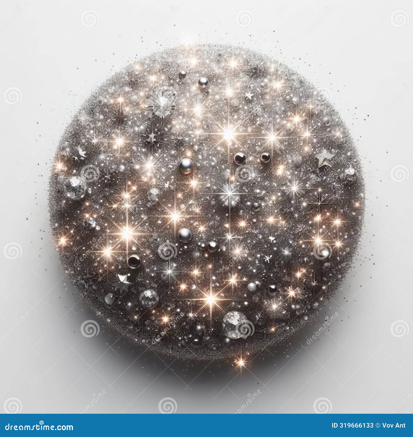 120 24. Silver Starlight Sparkle_ a Shimmering Silver Light Eff Stock ...