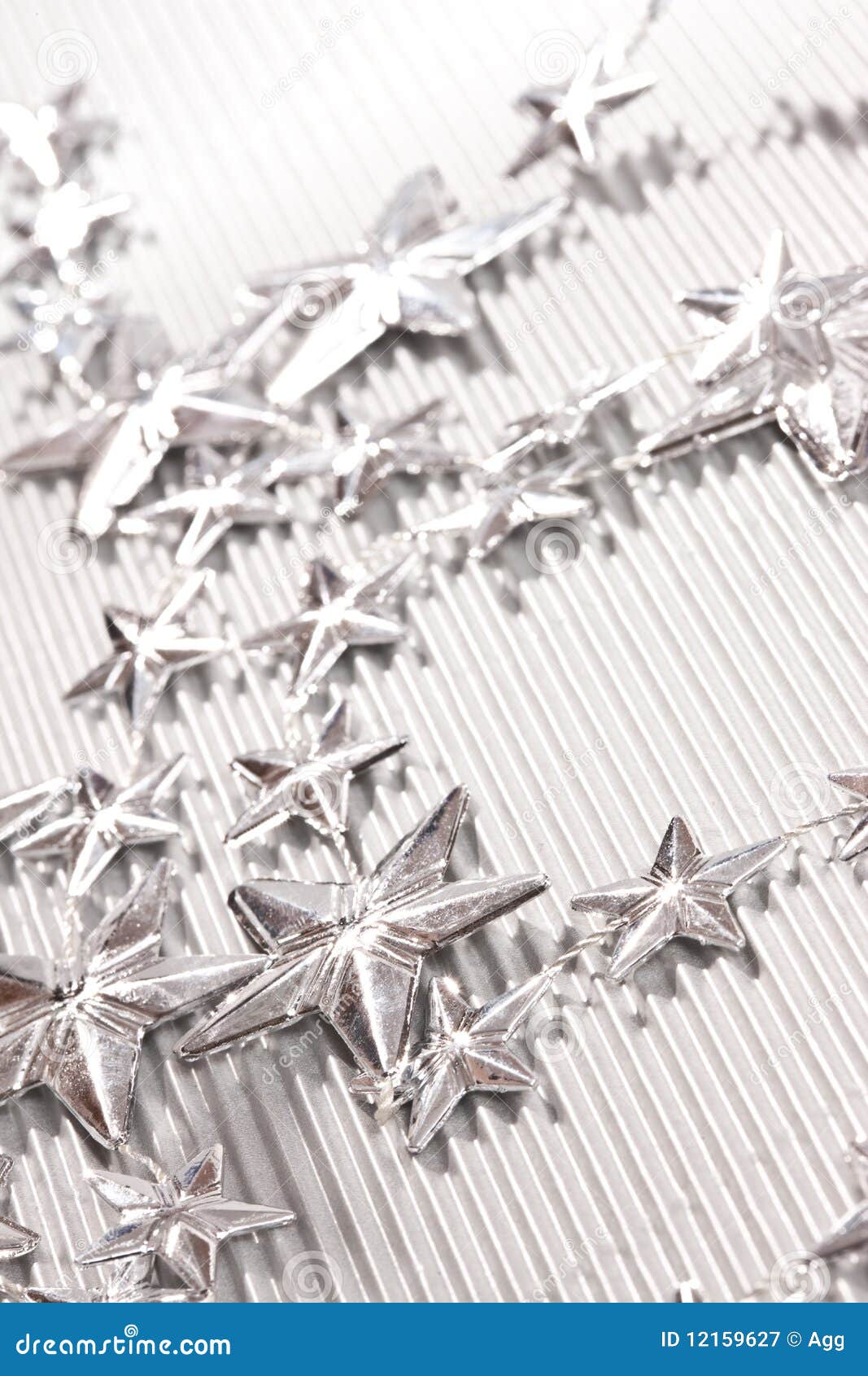 Silver stars stock image. Image of silver, decoration - 12159627