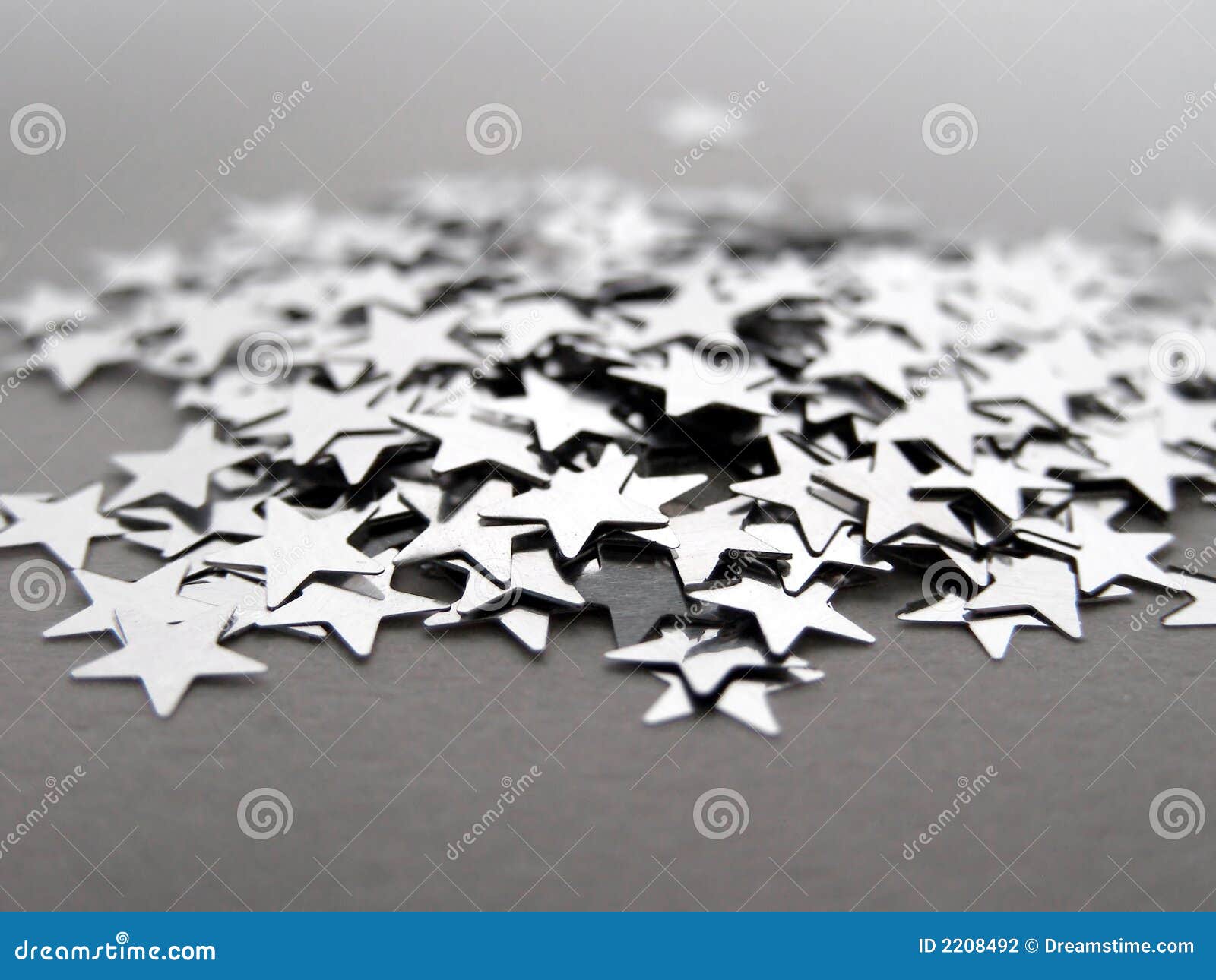Silver stars stock photo. Image of silver, glitter, close - 2208492