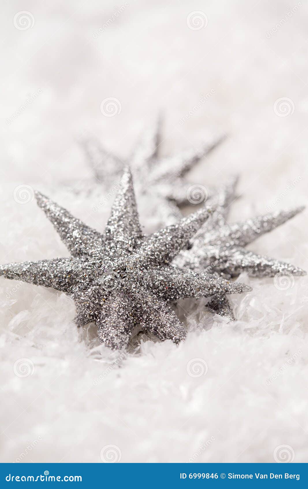 Silver stars stock photo. Image of glitter, decoration - 6999846