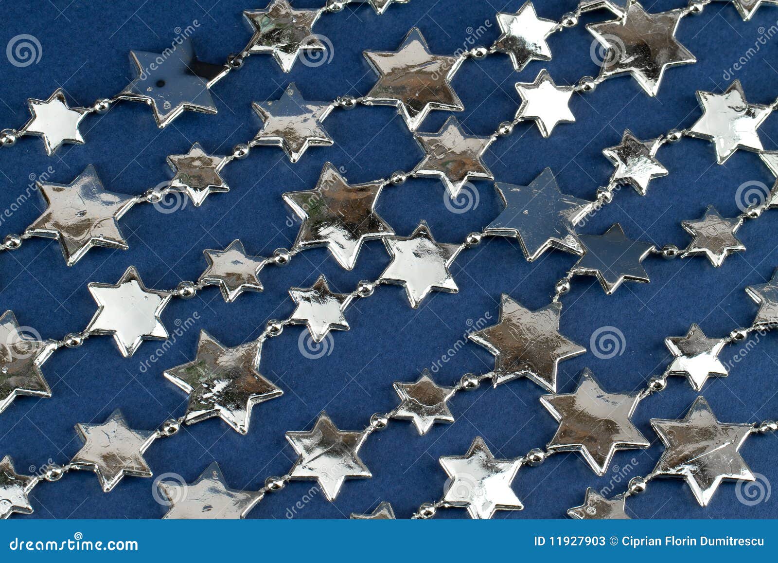 Silver stars over blue stock image. Image of decoration - 11927903
