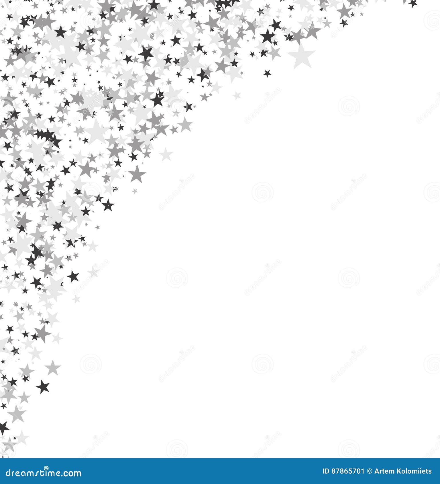 Silver Stars On Stripped Background. Confetti Celebration, Falling ...