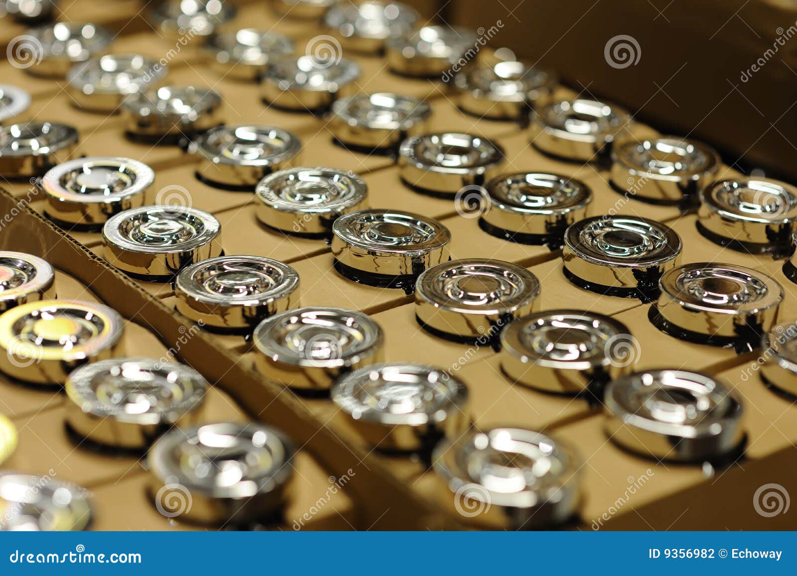 Silver steel fans stock photo. Image of silver, yellow - 9356982