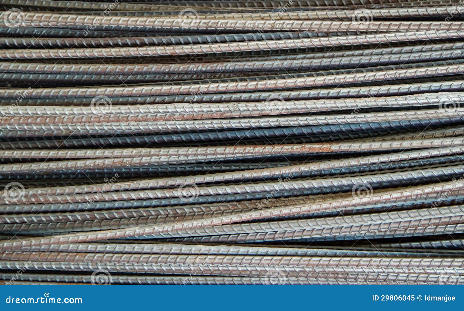 Silver steel rod stock image. Image of horizontal, building - 29806045