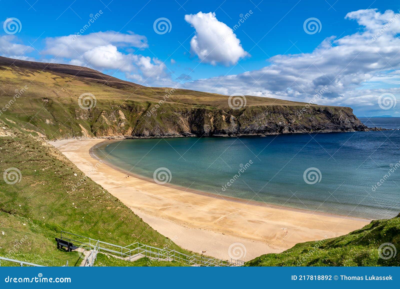 The Silver Strand in County Donegal - Ireland Stock Photo - Image of ...