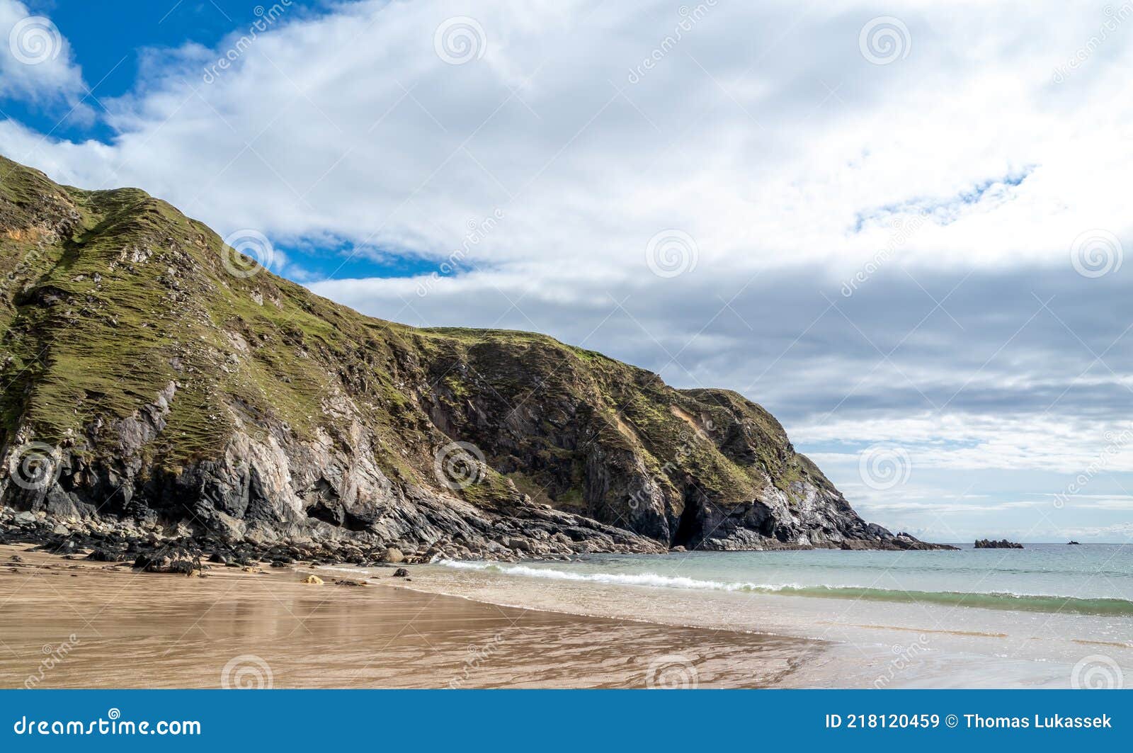 The Silver Strand in County Donegal - Ireland Stock Image - Image of ...