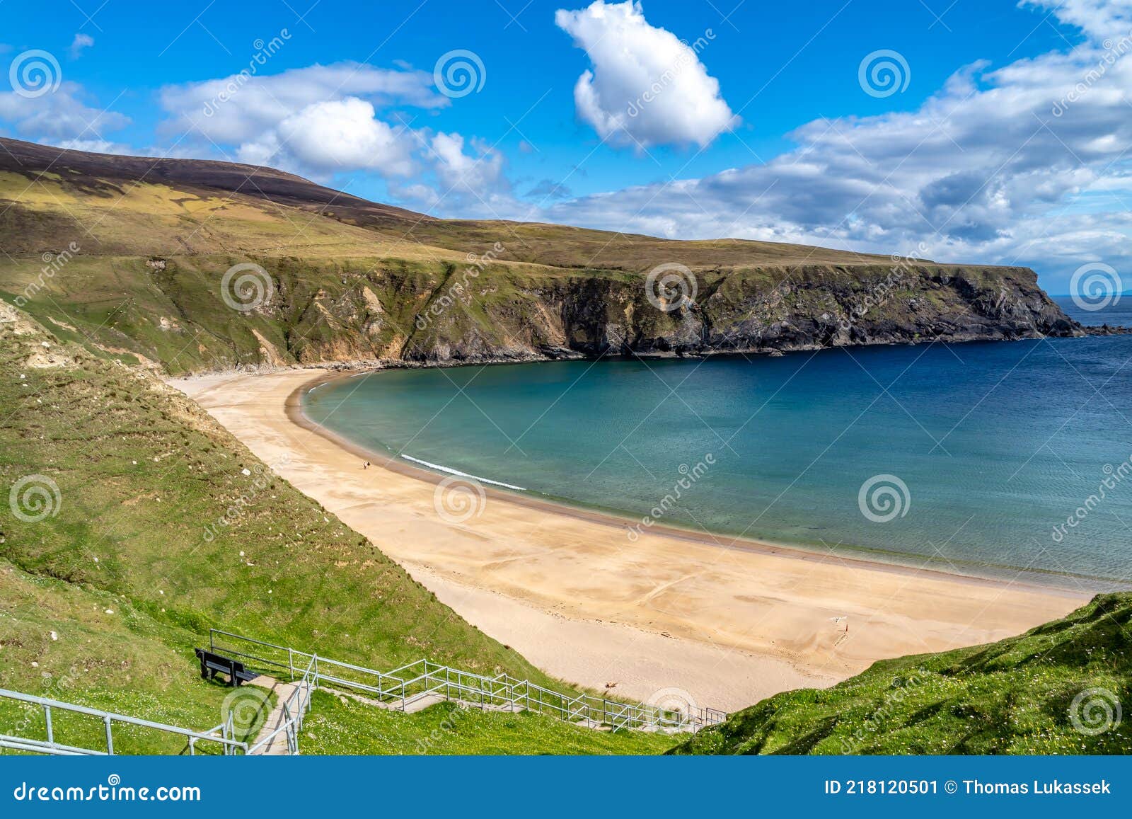 The Silver Strand in County Donegal - Ireland Stock Image - Image of ...