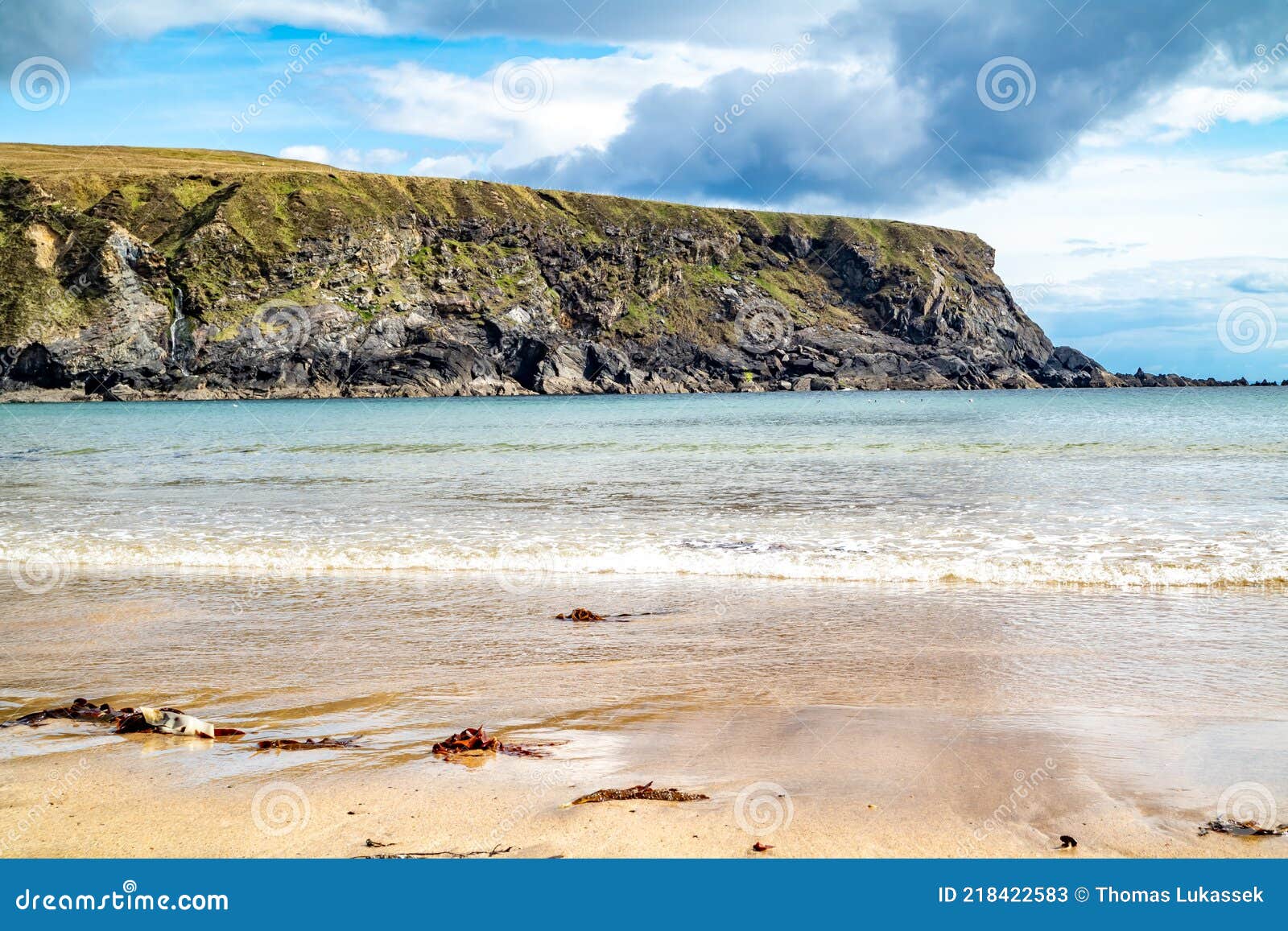 The Silver Strand in County Donegal - Ireland Stock Image - Image of ...