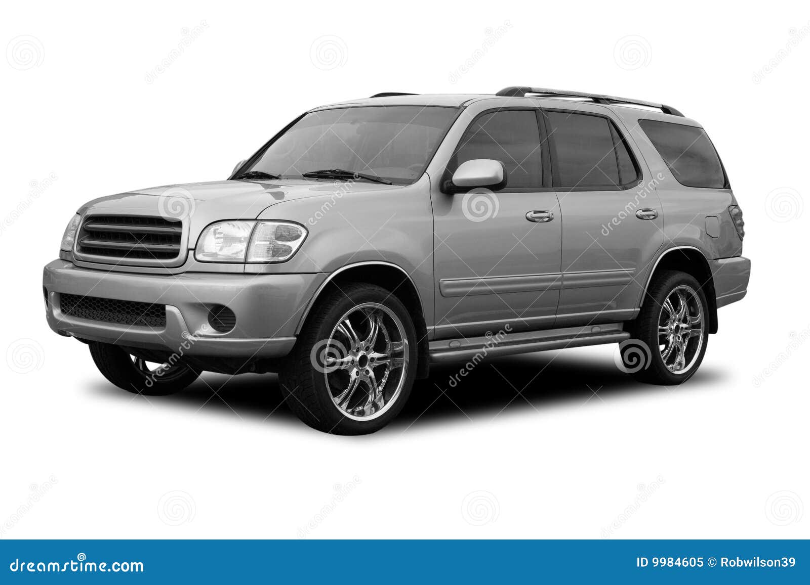 Silver SUV stock image. Image of circles, lights, angled - 9984605