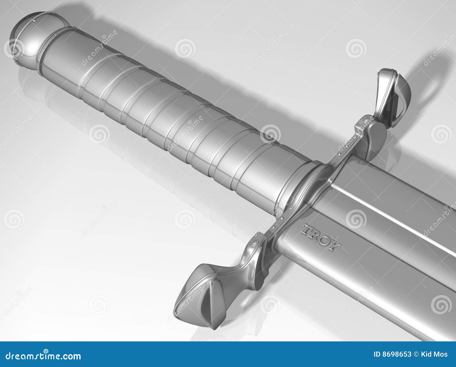 Silver Sword stock illustration. Illustration of sword - 8698653
