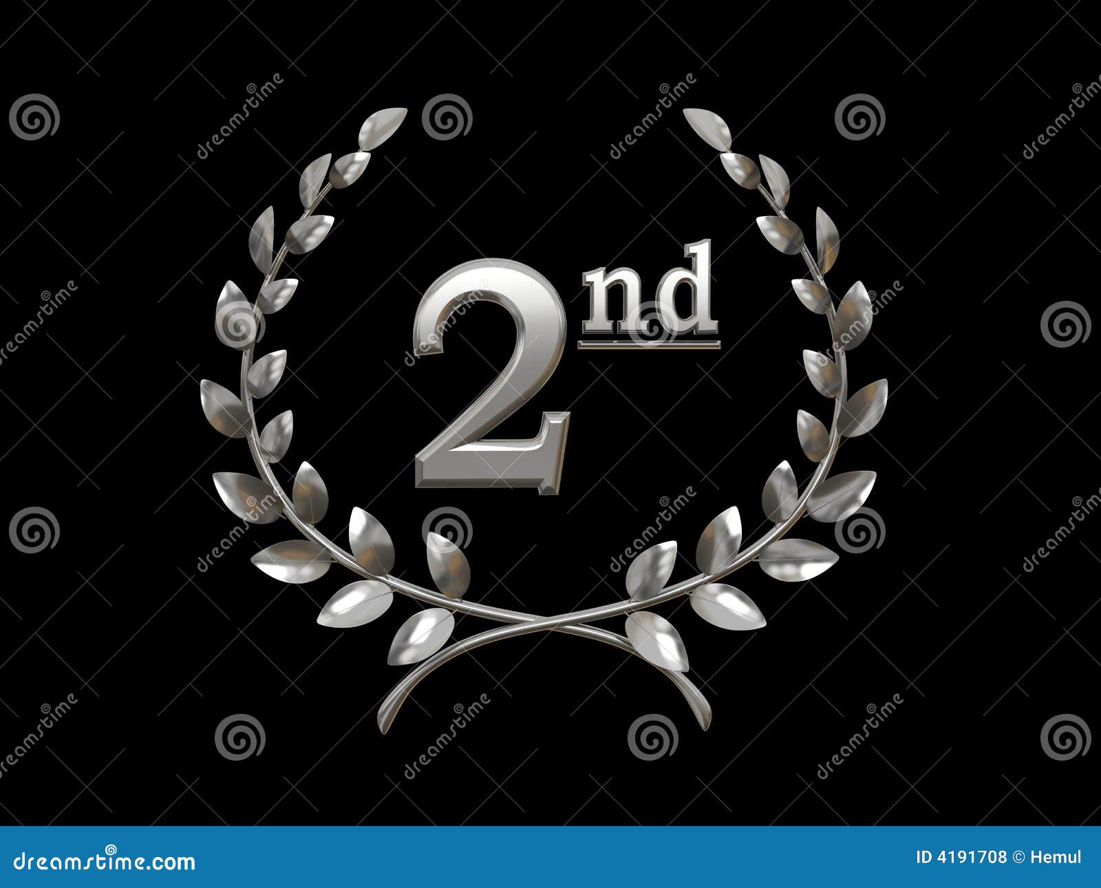 Silver Symbol of the Victory Stock Illustration - Illustration of ...