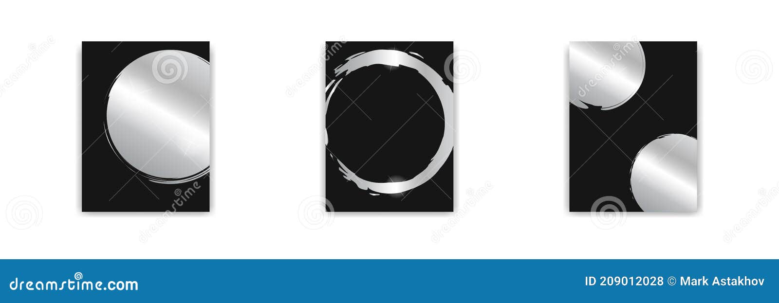 Silver Template Background. Luxury Label Design Element. Vector ...