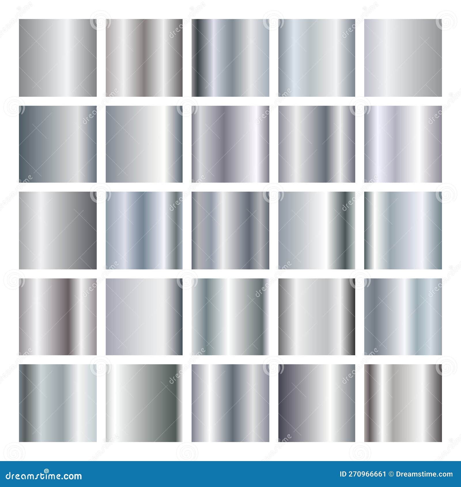 Silver Texture Gradient Background Vector Set Stock Vector ...