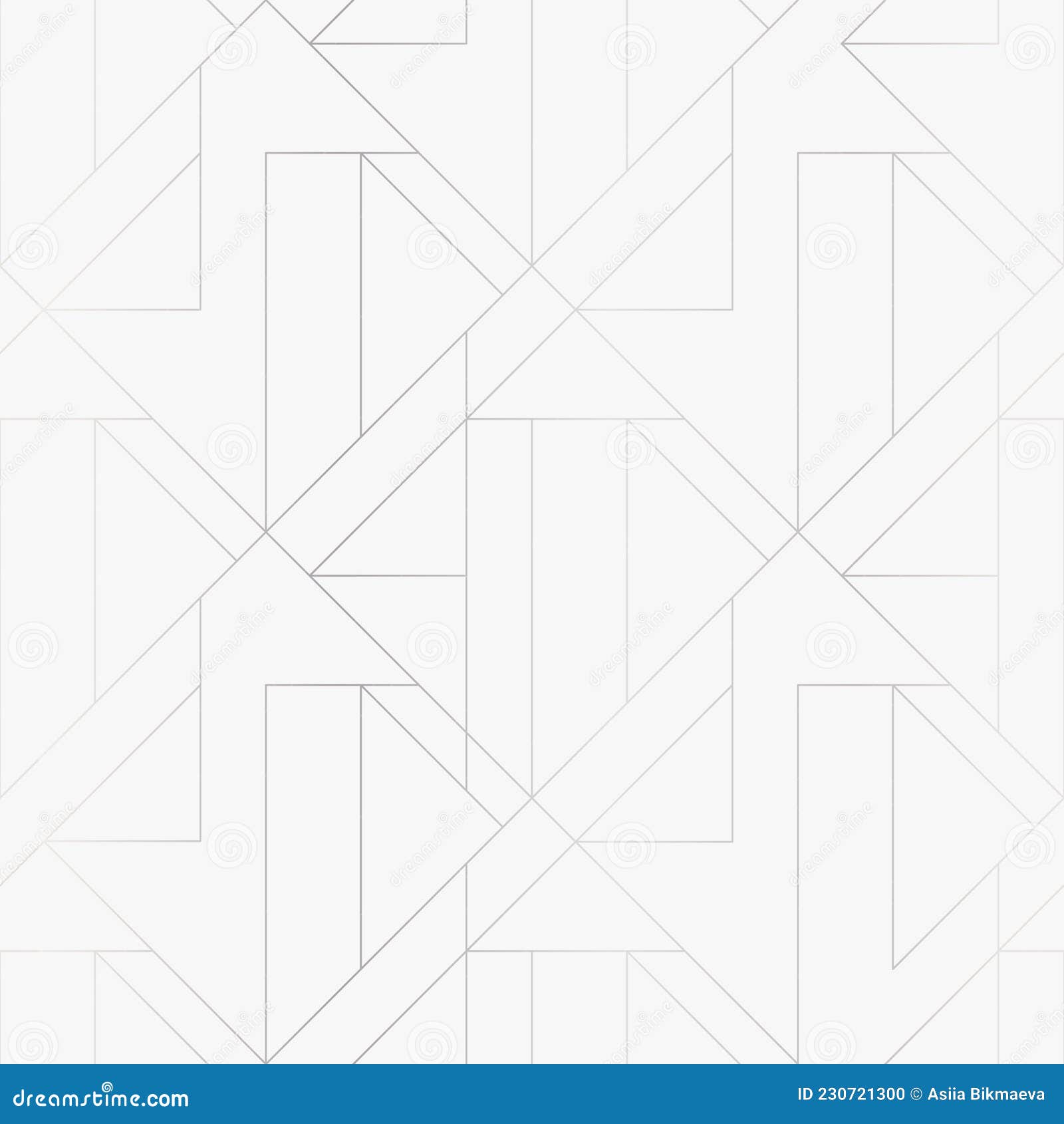 Silver Texture. Seamless Geometric Pattern. Silver Background. Vector ...