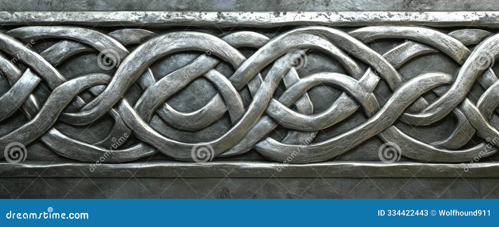 Celtic Knotwork Design, Fabric Embellished With Intricate Celtic ...