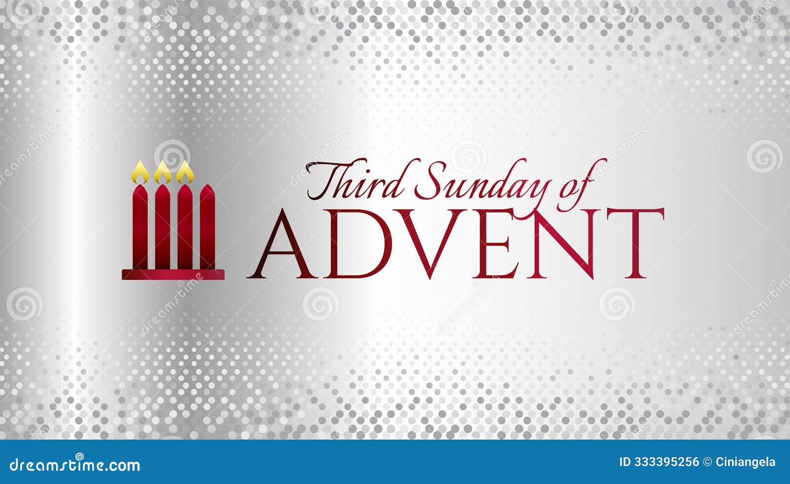 Silver Third Sunday of Advent Background Illustration Design Stock ...