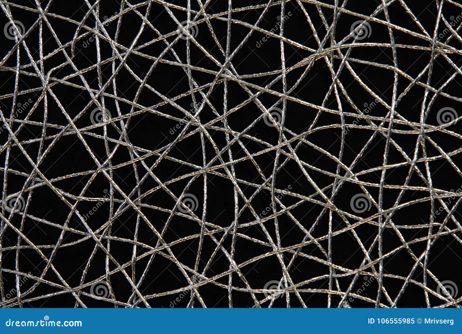 Silver threads weave stock image. Image of closeup, lattice - 106555985