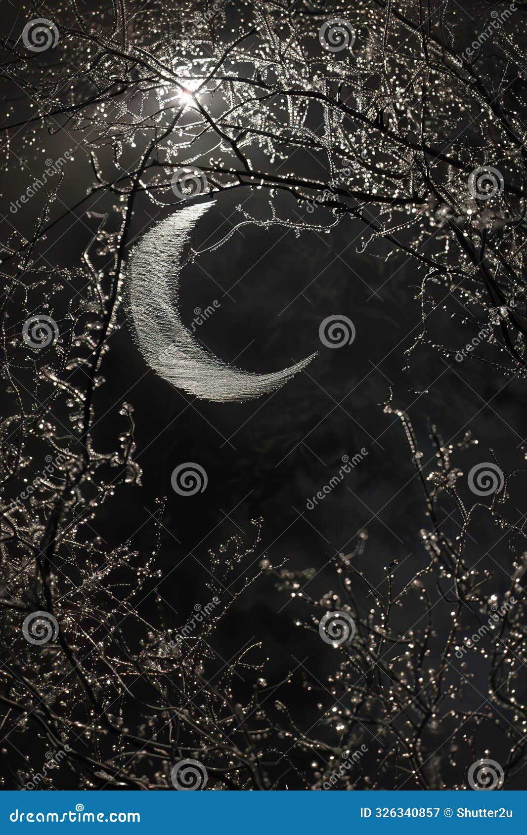 Silver Threads Weaving through the Fabric of the Night Stitching ...