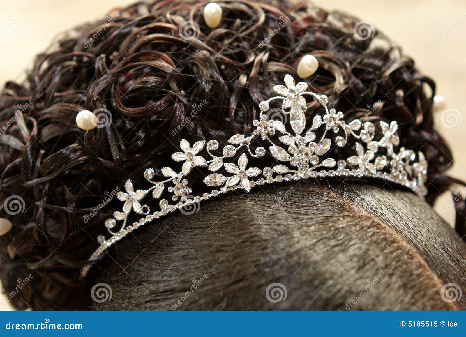 Silver Tiara stock image. Image of head, hair, jewel, silver - 5185515