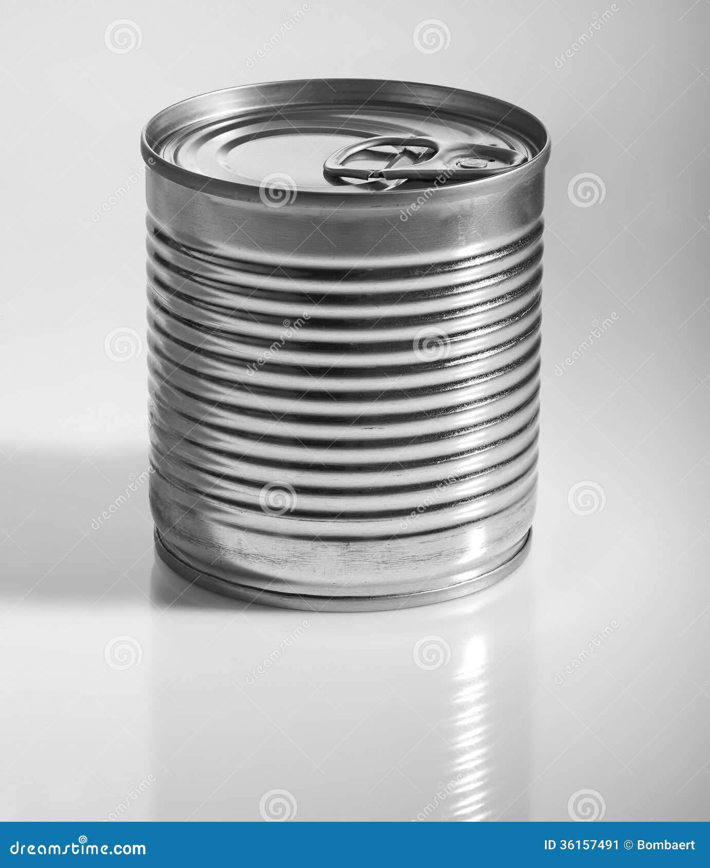 A silver tin can stock image. Image of empty, blank, aluminum - 36157491