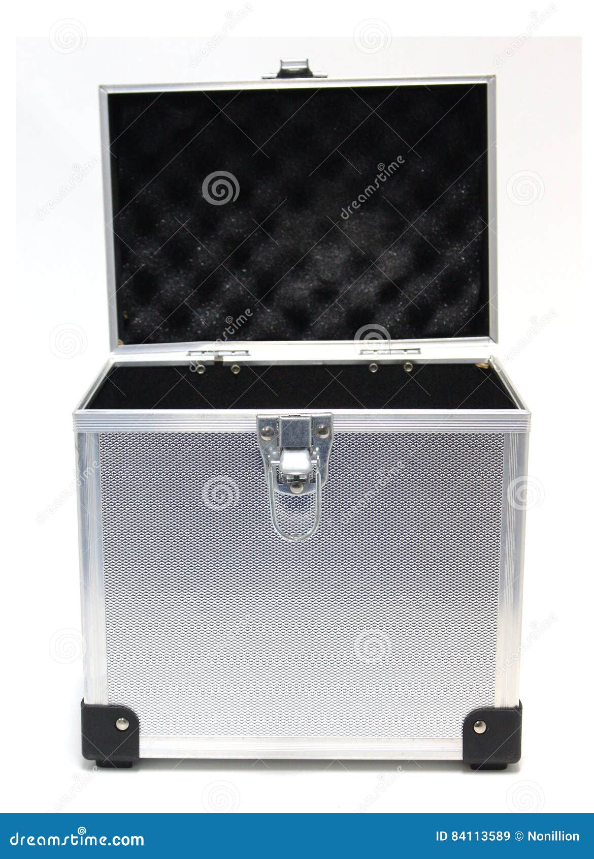 Silver tool box stock image. Image of steel, shockproof - 84113589