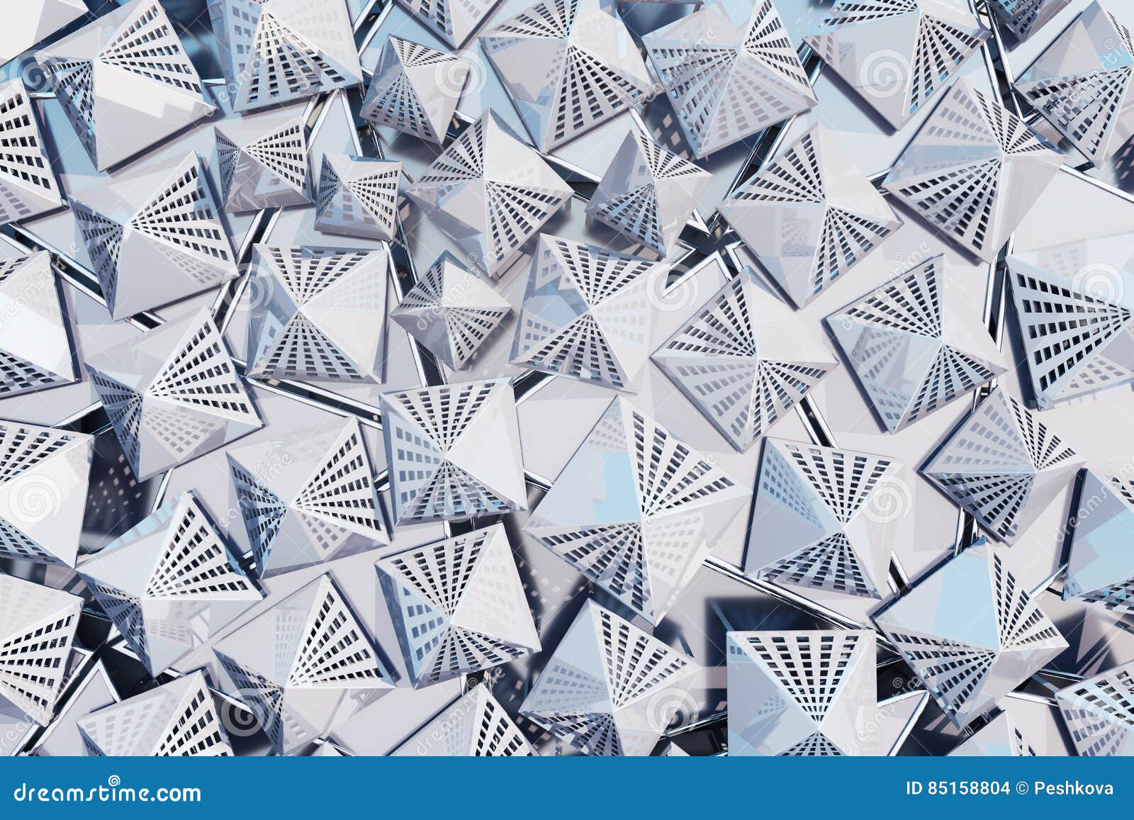 Silver triangle background stock illustration. Illustration of metallic ...