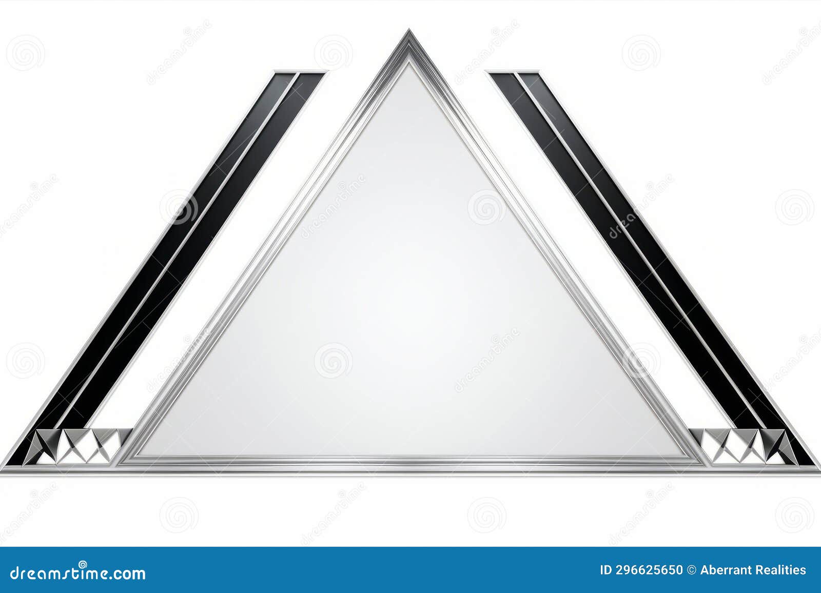 Silver Triangle Pattern Background For Invitation Card Or Holida ...