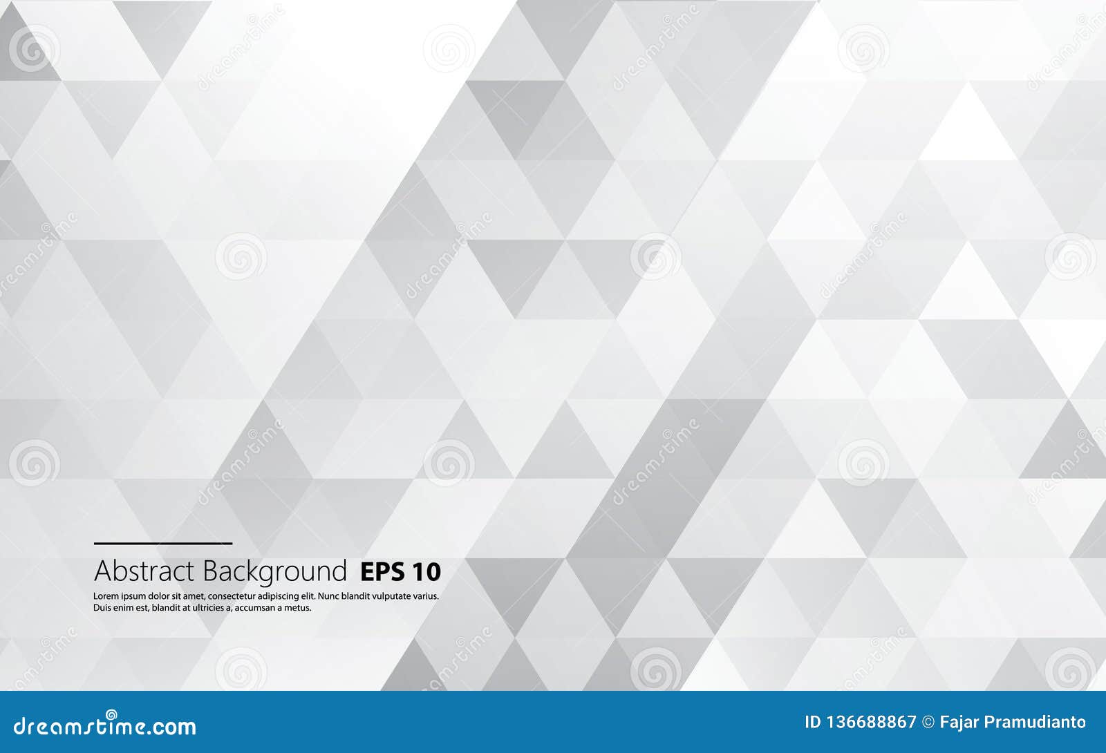 Silver Triangle Geometric Abstract Background Vector Stock Vector ...