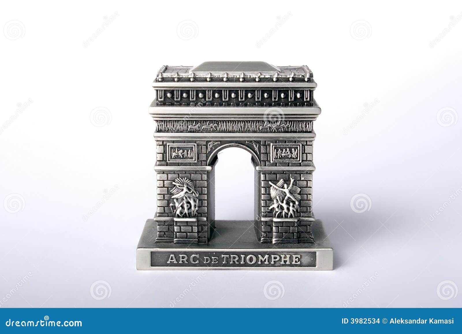 Silver triumphal arch stock photo. Image of structure - 3982534