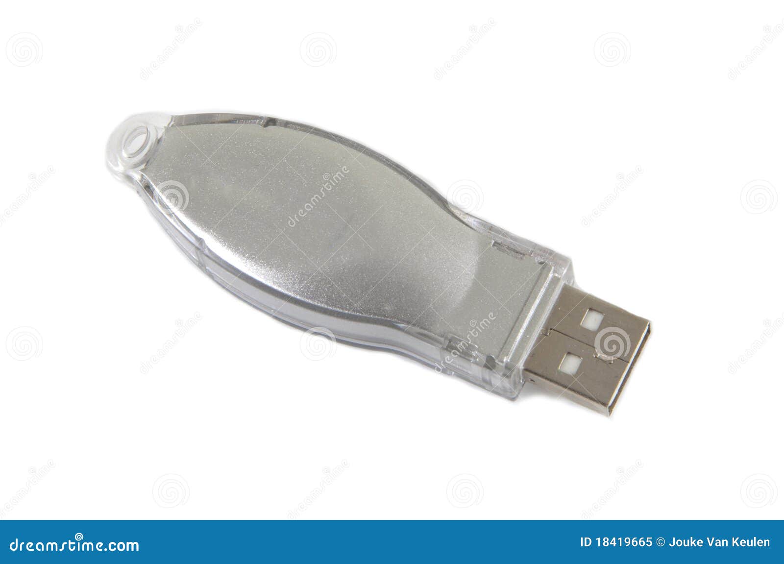Silver usb stick stock image. Image of equipment, black - 18419665
