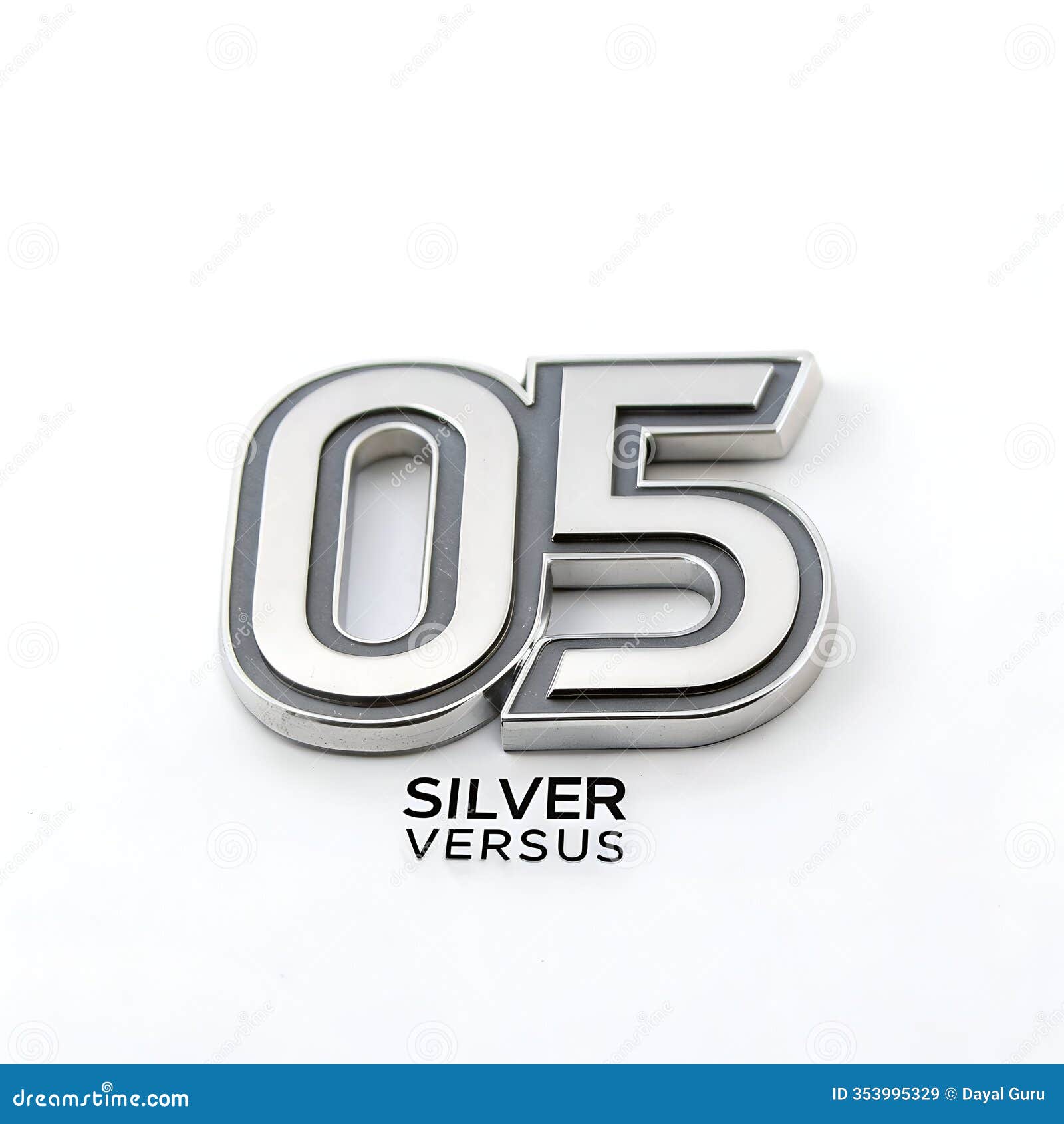 Silver Vs, Versus Fight Confrontation, Abstract Battle Or Match ...