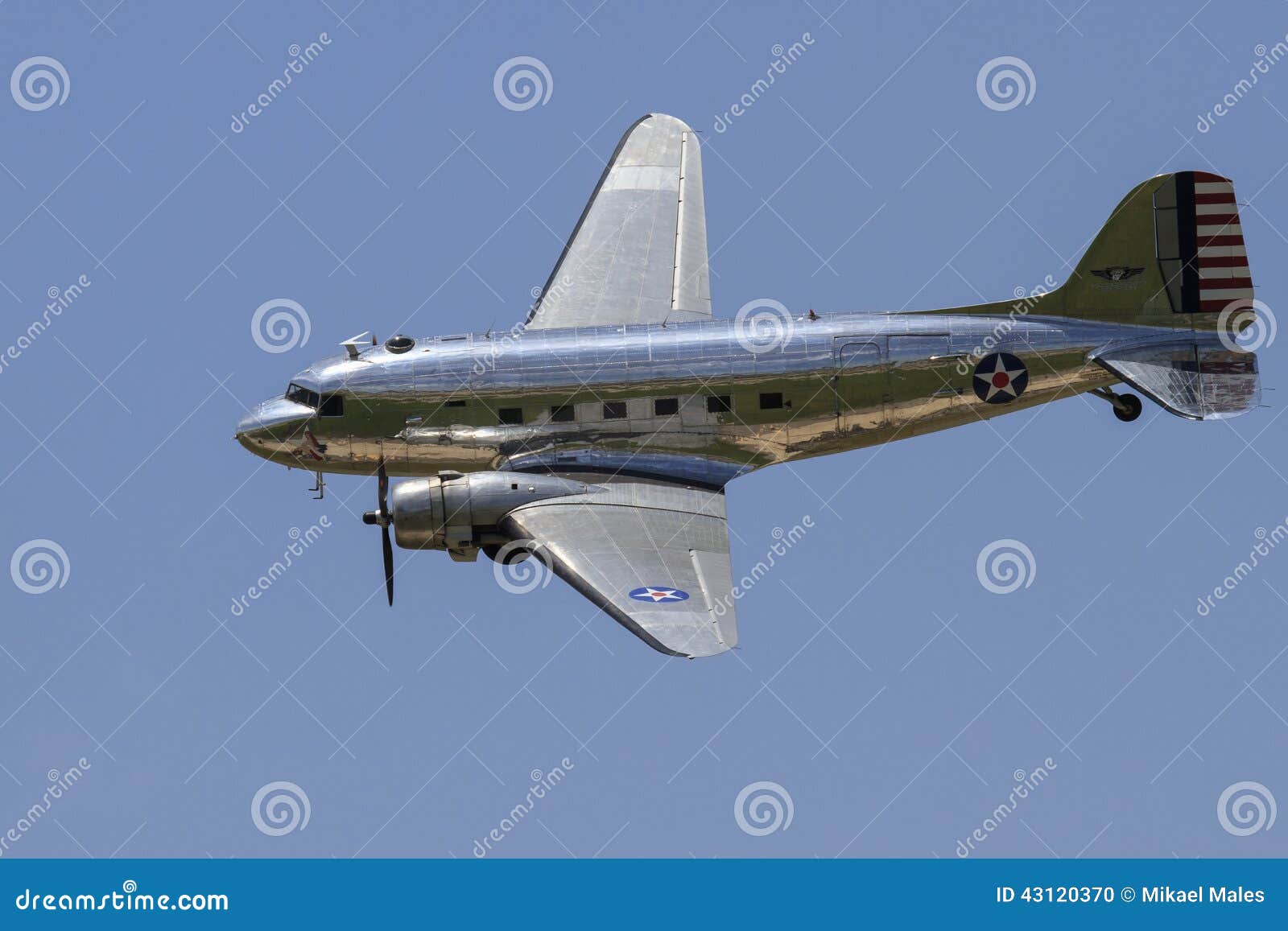 Silver Vintage War Plane in Air Editorial Image - Image of lady ...
