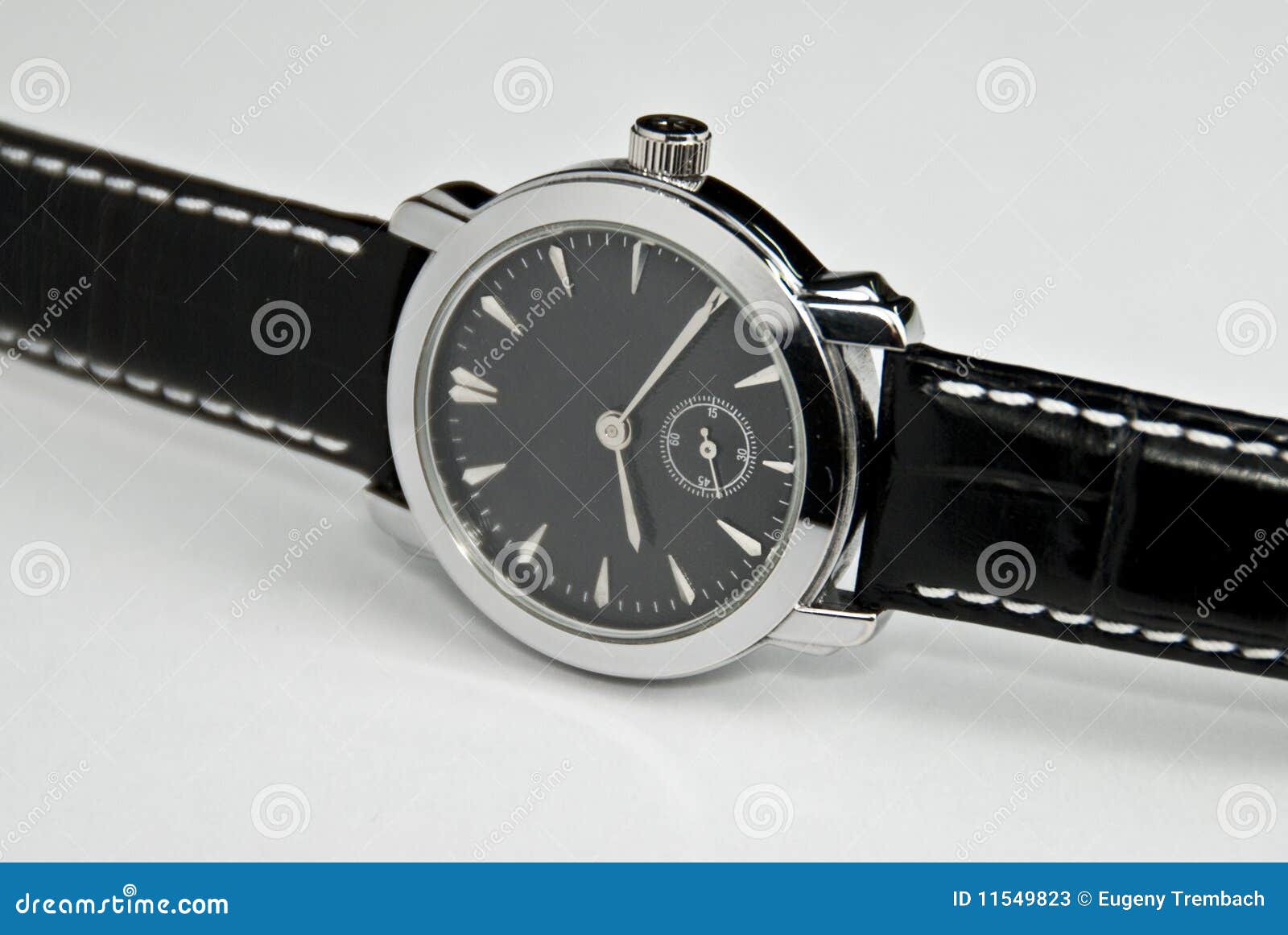 Silver watch stock image. Image of gift, second, face - 11549823