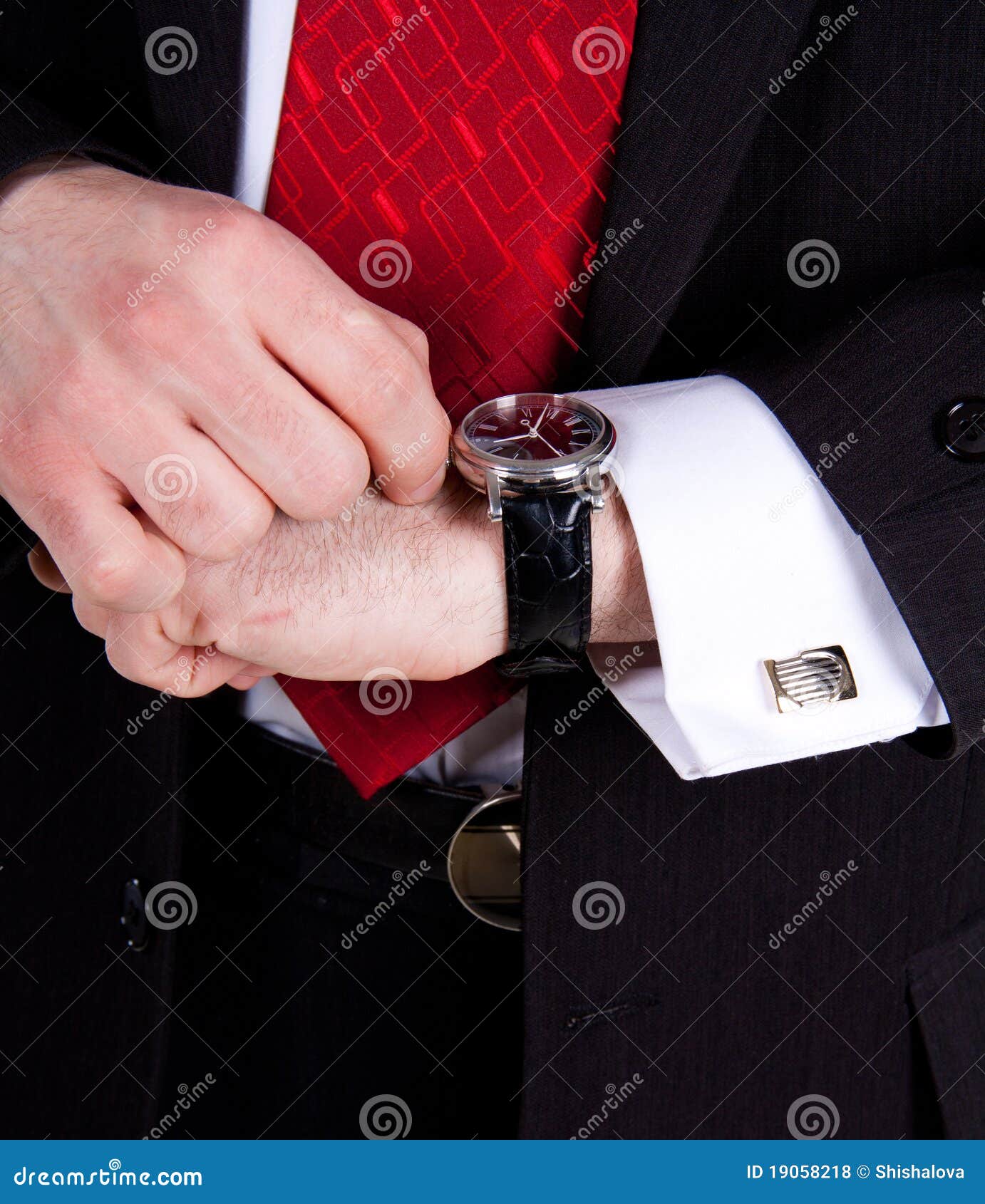 Silver Watch on the Men S Hand Stock Photo - Image of elegant, watch ...