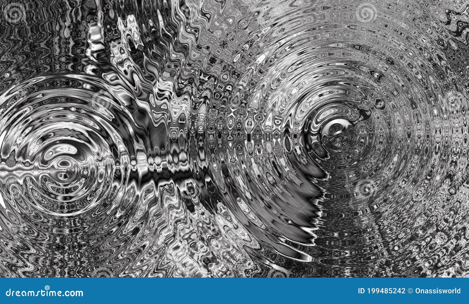 Silver Water Ripples Reflections Abstract Background Stock Illustration ...