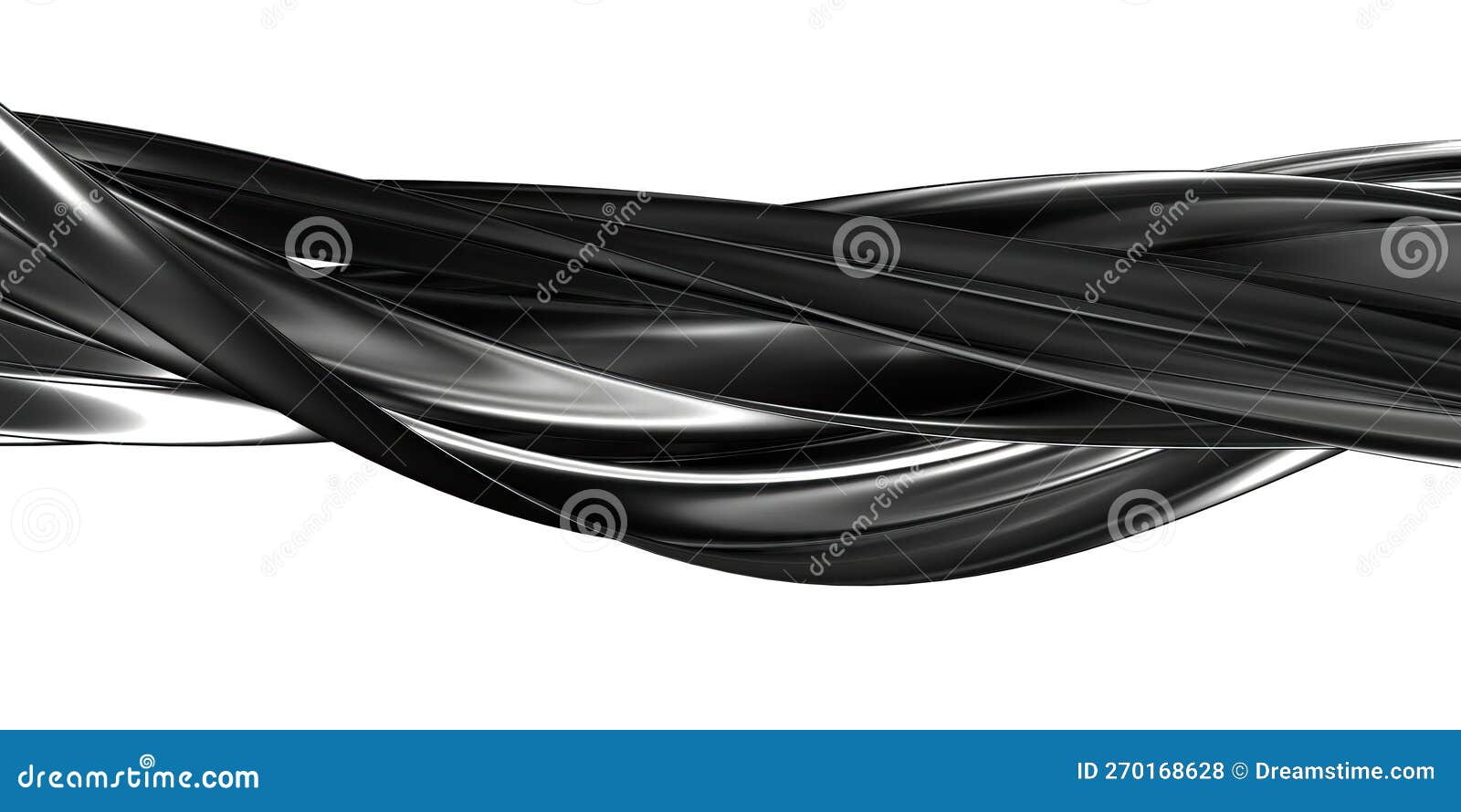 Silver Water Stream-like Thin Metal Stream Abstract Dramatic Modern ...