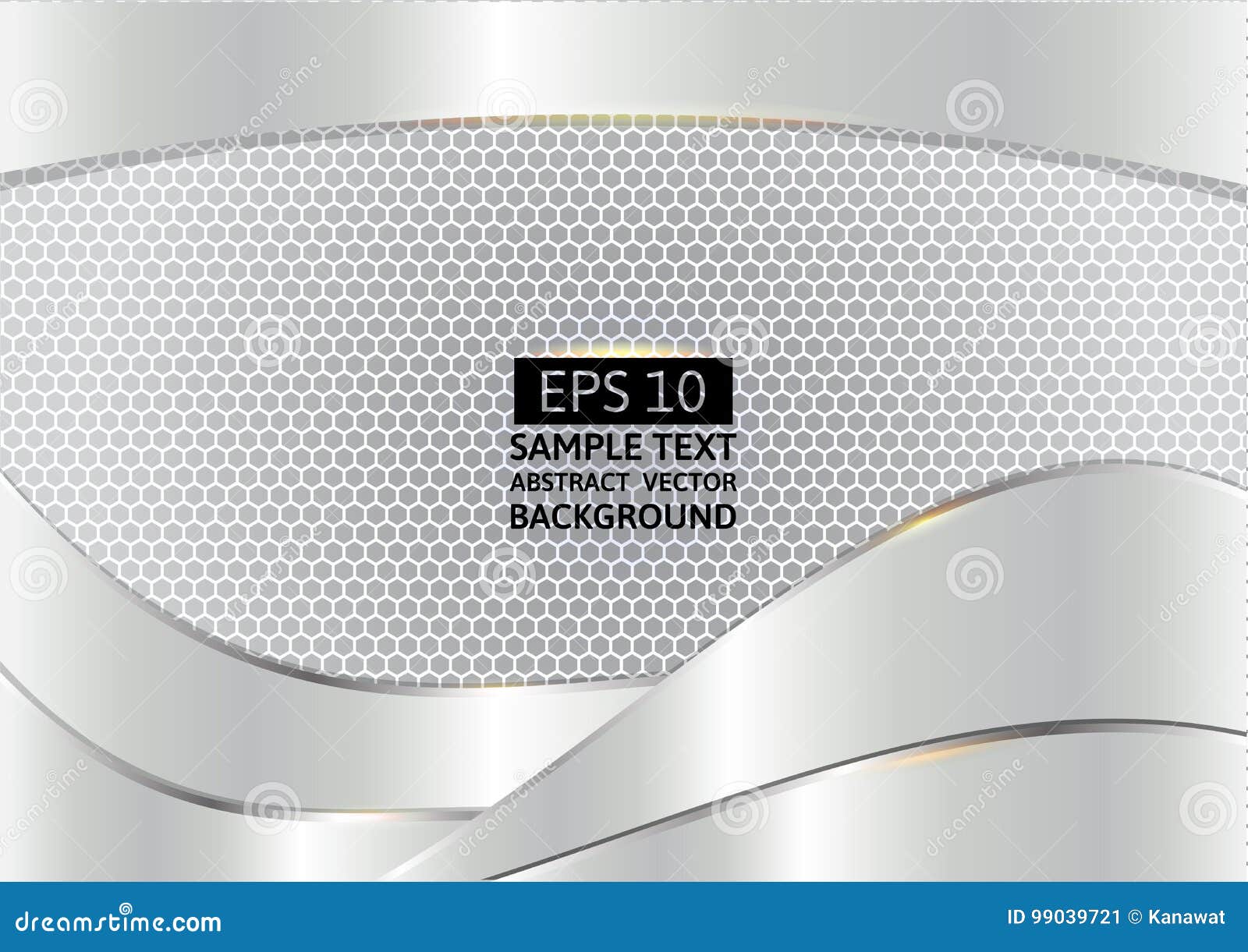 Silver Wave Vector Illustration of the Abstract Frame Background Stock ...