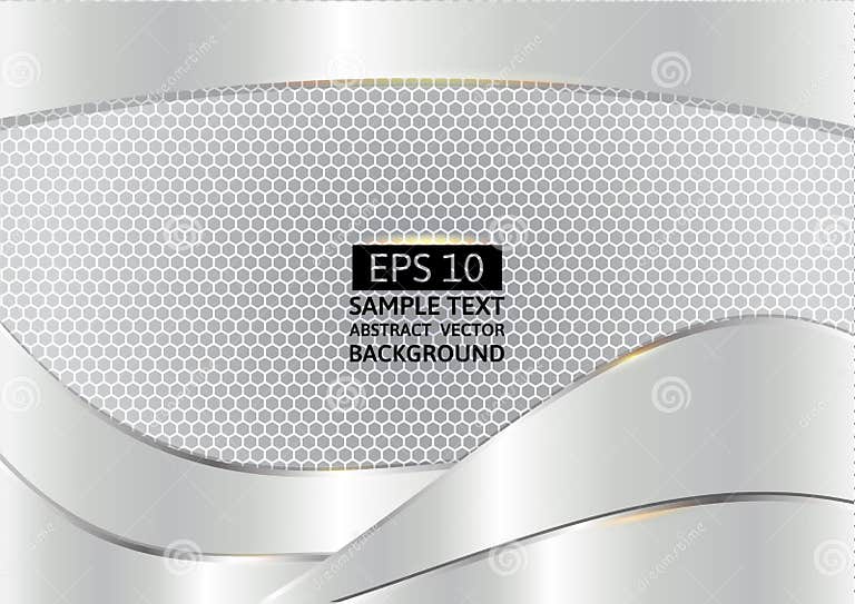 Silver Wave Vector Illustration of the Abstract Frame Background Stock ...