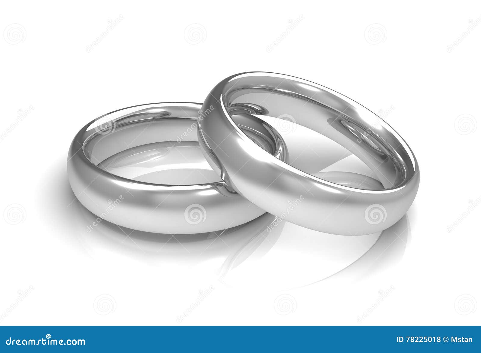 Silver Wedding Rings Background