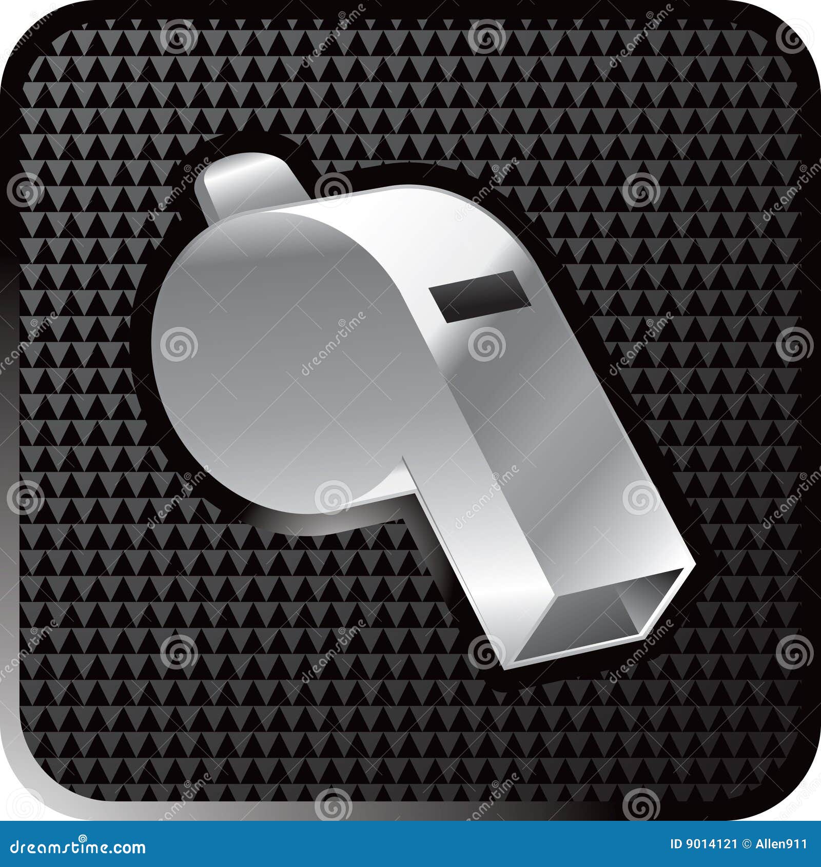 Silver Whistle Side View Royalty-Free Cartoon | CartoonDealer.com #31753622