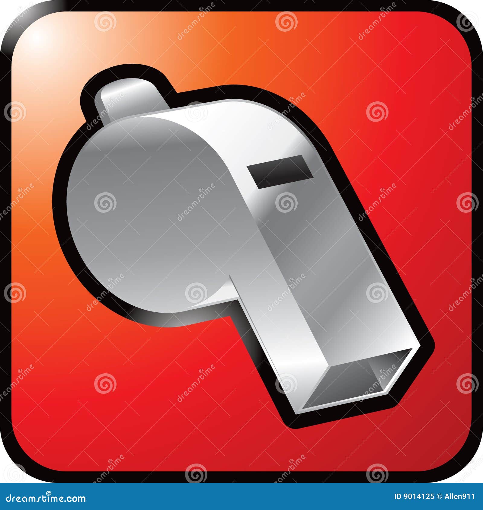 Silver Whistle Side View Royalty-Free Cartoon | CartoonDealer.com #31753622