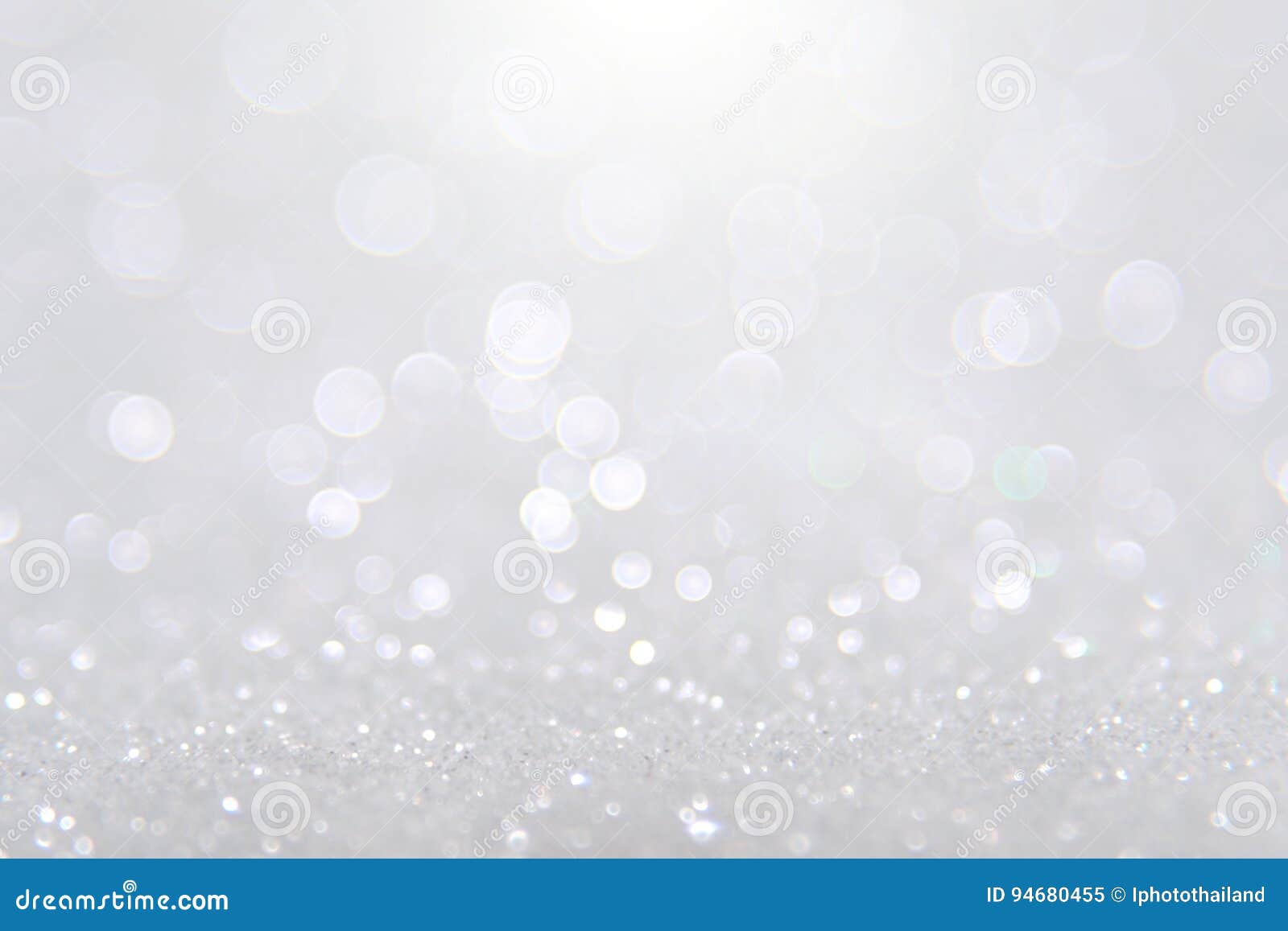 Silver and White Bokeh Lights Defocused. Abstract Background Stock ...