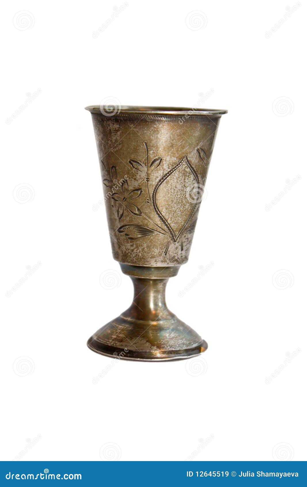 Silver Wine Cup With Matzah, Jewish Symbols For The Passover Pesach ...